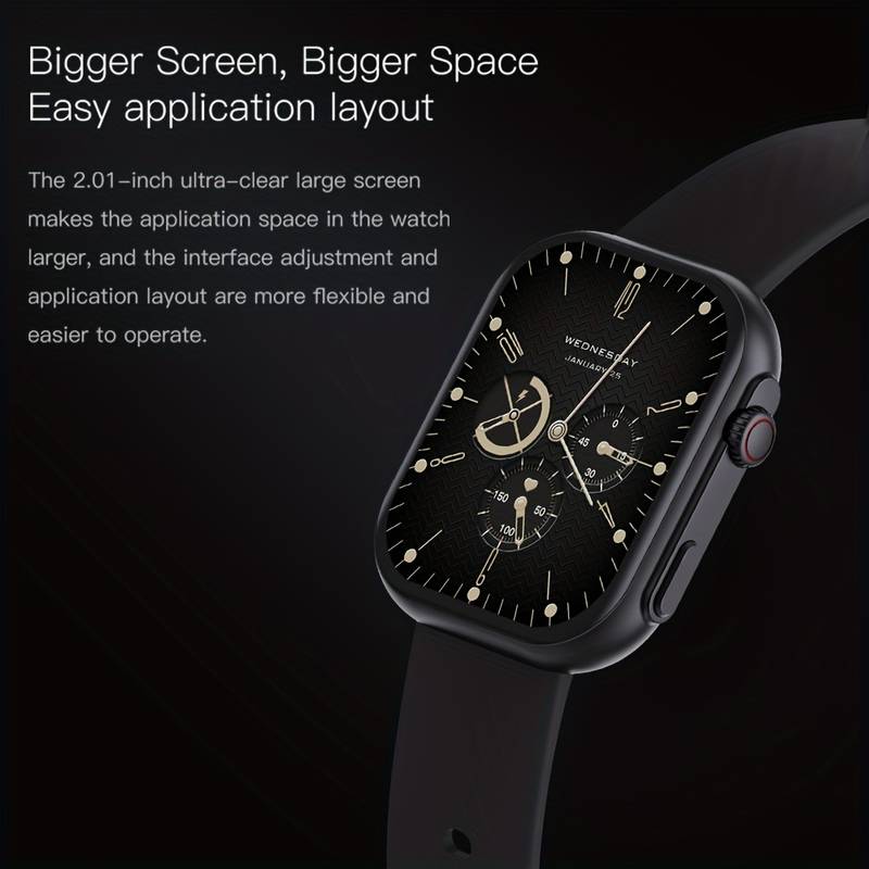 Montre connectée, ZL80 Smartwatch, grand écran 2.01", IP67, étanche ...