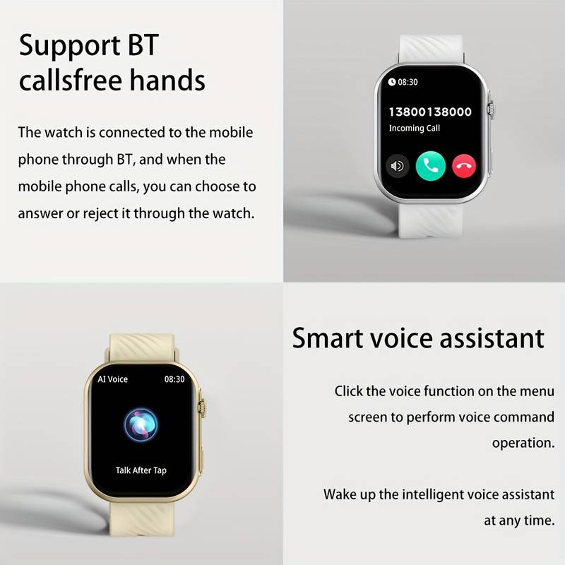 Montre connectée, ZL80 Smartwatch, grand écran 2.01", IP67, étanche ...